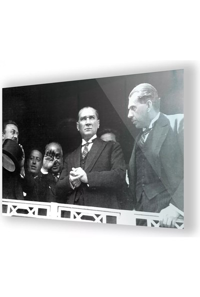 Atatürk Ev Dekorasyonu Dekoratif Cam Tablo