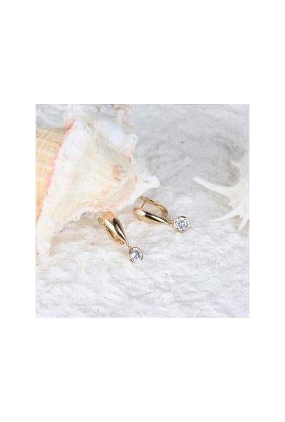 Tektaşlı Klasik Ingiliz Küpe