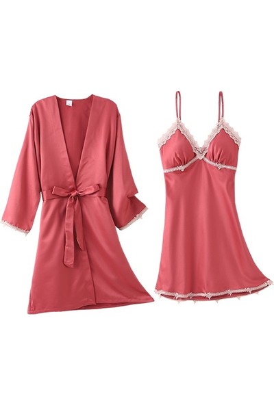 Huaxia Kadın Buz Ipek Pijama (Yurt Dışından) Huaxia Kadın Buz Ipek Pijama (Yurt Dışından)