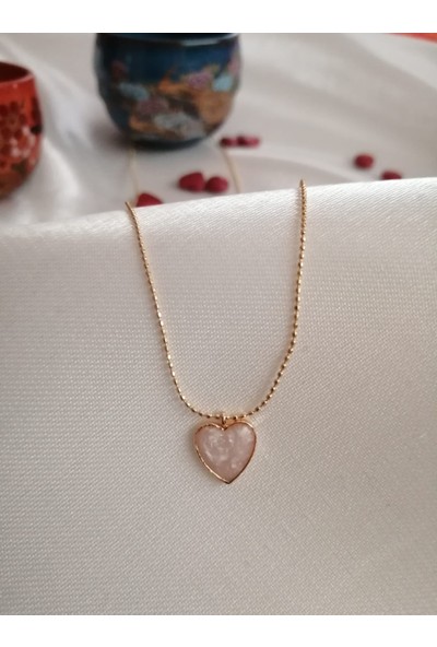 Furma Kadın Sade Kalp Figürlü Sedef Kolye