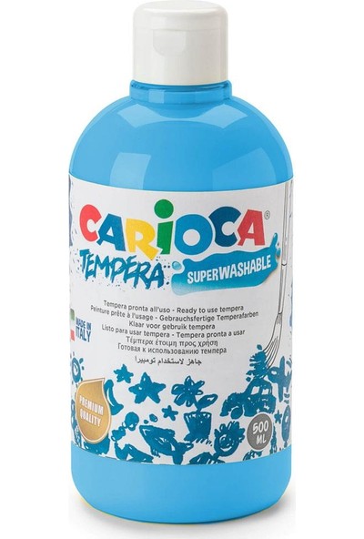 Carioca Süper Yıkanabilir Parmak Boya 500ML - Mavi Carioca Süper Yıkanabilir Parmak Boya 500ML - Mavi