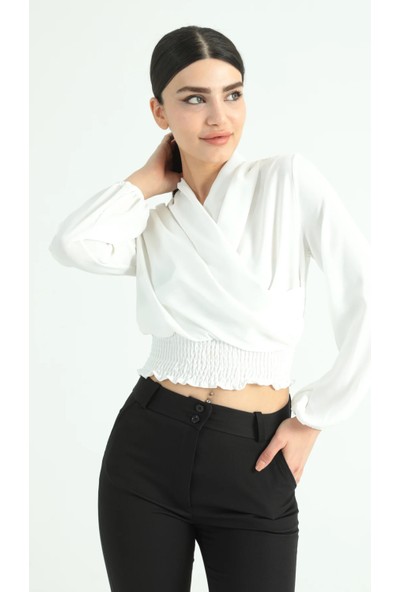 Modaplaza Kadın Kruvaze Bluz 42968