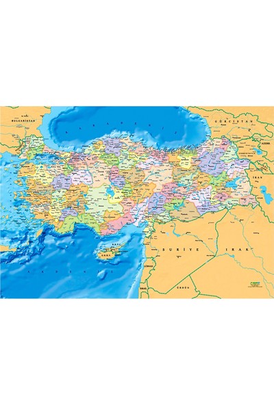 KS Games Ks Türkiye Haritası 200 Parça Puzzle