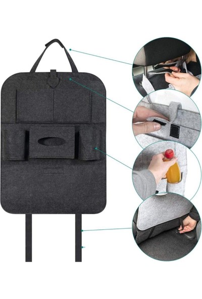 Ankaflex Araba Koltuk Arkası Eşya Düzenleyici Organizer Keçe Çanta Kılıf Oto Araç Içi Aksesuar Koruyucu Ankaflex Araba Koltuk Arkası Eşya Düzenleyici Organizer Keçe Çanta Kılıf Oto Araç Içi Aksesuar Koruyucu