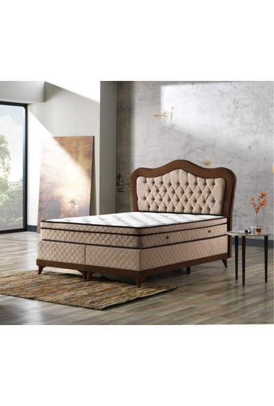 Nova Baza + Yatak + Başlık 140 X190 Set Ortopedik Organik Yatak Baza Seti