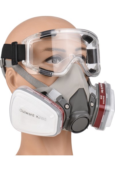 Yeniden Kullanılabilir Maske Yarım Yüz Maskesi 6200 (Yurt Dışından)