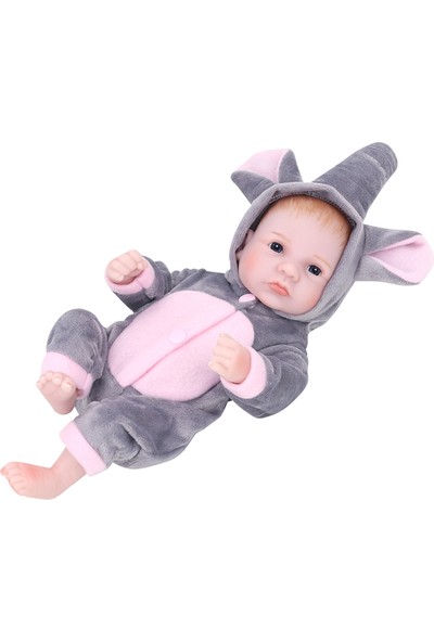 10 Inç Reborn Baby Doll Vinil Vücut Arcylic Eyes ile