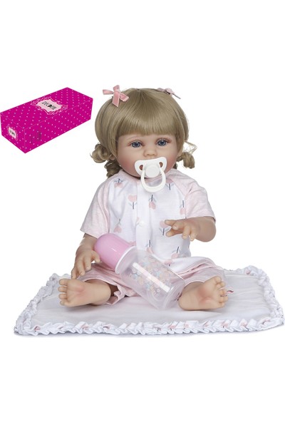 Decdeal Reborn Baby Doll Silikon Tam Vücut 19 Inç Gerçekçi (Yurt Dışından)
