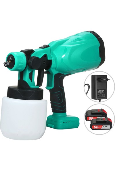 KKmoon Lityum Pil Fırçasız Püskürtme Tabancası Boya Püskürtücü (Yurt Dışından) KKmoon Lityum Pil Fırçasız Püskürtme Tabancası Boya Püskürtücü (Yurt Dışından)