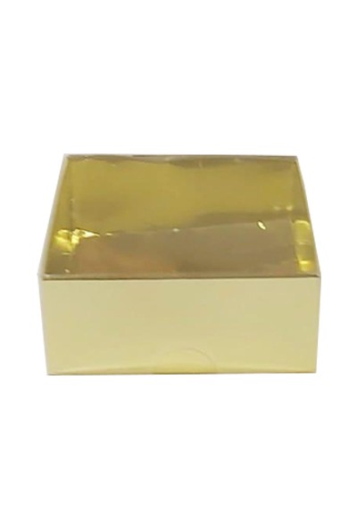 Getshopmini Asetat Kapaklı Kutu Gold 7X7X3CM Getshopmini Asetat Kapaklı Kutu Gold 7X7X3CM