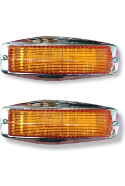Hilall Shop Nikelajlı LED Dorse/yan Lamba Turuncu 2 Adet Hilall Shop Nikelajlı LED Dorse/yan Lamba Turuncu 2 Adet
