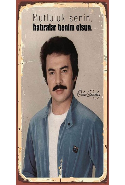 Orhan Gencebay (10 cm x 20 Cm) Mini Retro Ahşap Poster P0128 Orhan Gencebay (10 cm x 20 Cm) Mini Retro Ahşap Poster P0128