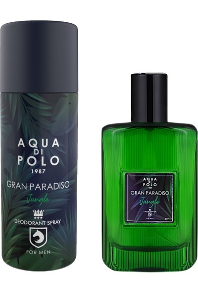 Aqua Di Polo 1987 Gran Paradiso Jungle Parfüm ve Deodorant Seti 50ML STCC005301 Aqua Di Polo 1987 Gran Paradiso Jungle Parfüm ve Deodorant Seti 50ML STCC005301