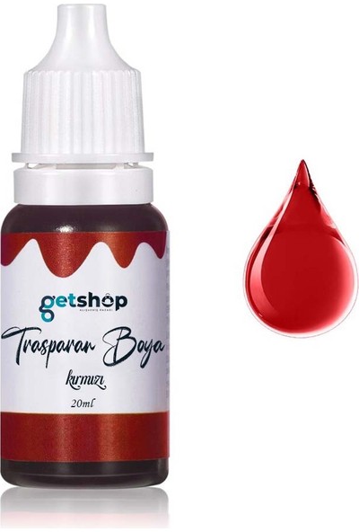 Transparan Boya Kırmızı