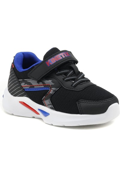 Kinetix Provid Siyah - Saks Erkek Çocuk Bantlı Spor Ayakkabı
