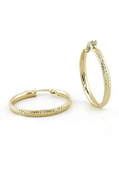 Altınkaynak 14 Ayar Halka Altın Küpe