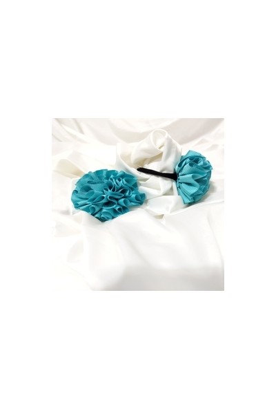 Mavi Fırfır Lastik Toka