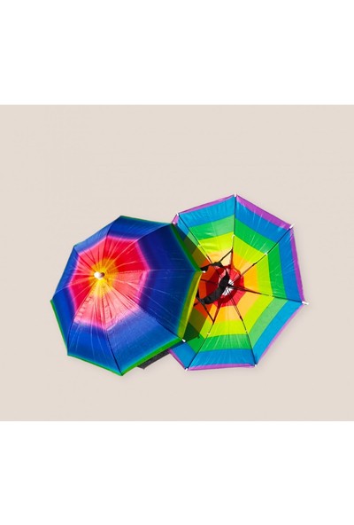 Kafa Şemsiyesi Şemsiyeli Şapka 20 Adet