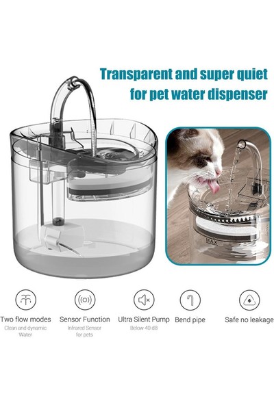HaiTun 1.8l Otomatik Pet Su Çeşmesi Şeffaf Köpek Su Dağıtıcı Ultra Sessiz Clear Pet Içme Çeşmesi Kediler Köpekler Için Içme Çeşmesi | Kedi Besleme ve Amp;sulama Malzemeleri (Yurt Dışından) HaiTun 1.8l Otomatik Pet Su Çeşmesi Şeffaf Köpek Su Dağıtıcı Ultra Sessiz Clear Pet Içme Çeşmesi Kediler Köpekler Için Içme Çeşmesi | Kedi Besleme ve Amp;sulama Malzemeleri (Yurt Dışından)