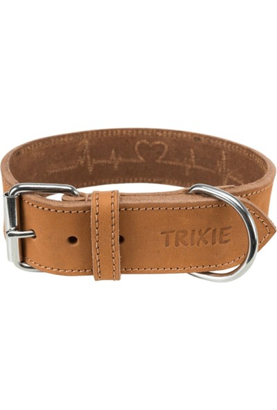 Trixie Köpek Boyun Tasması, Kalın Deri, M:38-47CM/40MM, Kahverengi