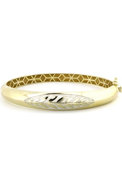 Altınkaynak 14 Ayar Kelepçeli Altın Bilezik