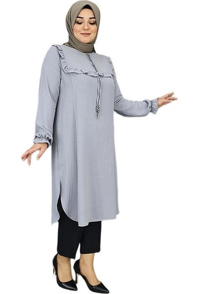 Pys Giyim Fırfır Detaylı Tunik