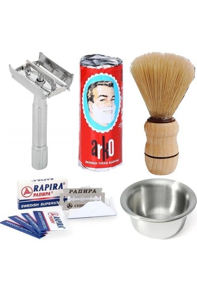Tıraş Makine Jilet Tas Sabun Seti