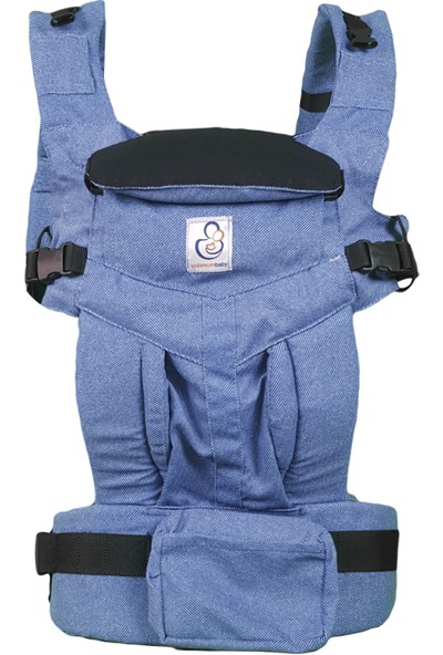 Solomombaby Her Yöne Kot Desen Mavi Ergonomik Kanguru Solomombaby Her Yöne Kot Desen Mavi Ergonomik Kanguru