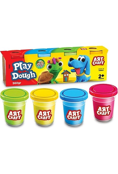 Çocuk 4'lü Oyun Hamuru 560 gr