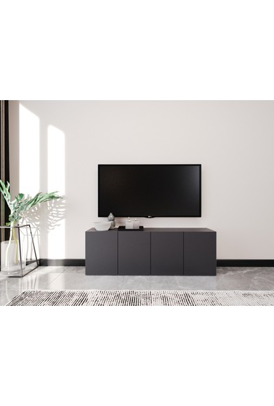 4 Kapaklı Çok Amaçlı Ahşap Tv Ünitesi