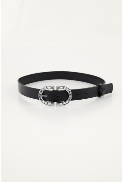 FullaModa Burgu Tokalı Suni Deri Kemer