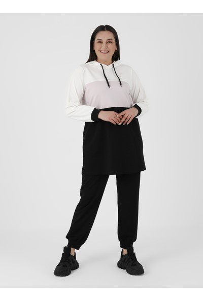 Alia Büyük Beden Ikili Eşofman Takımı - Siyah Kristal - Alia Alia Büyük Beden Ikili Eşofman Takımı - Siyah Kristal - Alia