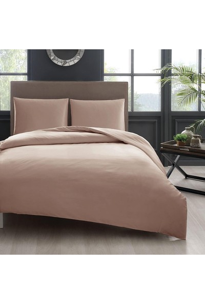 Sütlü Kahve Nevresim Takımı Çift Kişilik Organik Pamuk 200X225 Sütlü Kahve Nevresim Takımı Çift Kişilik Organik Pamuk 200X225