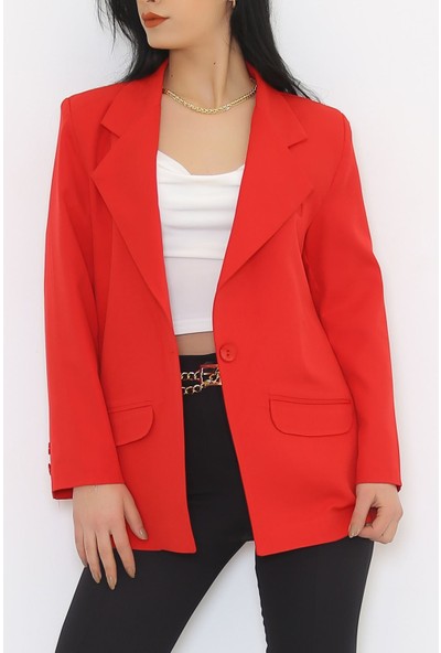 BYR Blazer Ceket Kırmızı