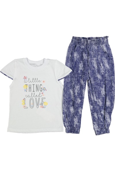 Miss Pebly Kız Çocuk Penye Pantalonlu 2 Parça Takım 211793