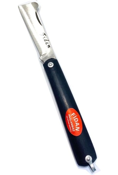 Fidan Aşı Bıçağı Bağ Bıçağı Çakısı Dövme Çelik Bıçak 18.5 cm