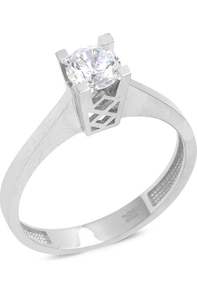 X Altınkaynak 14 Ayar Tektaş Altın Yüzük