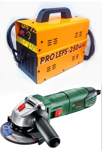 Pro Lefs 250 Amper Kaynak Makinesi Bosch Taşlama Ikili Set