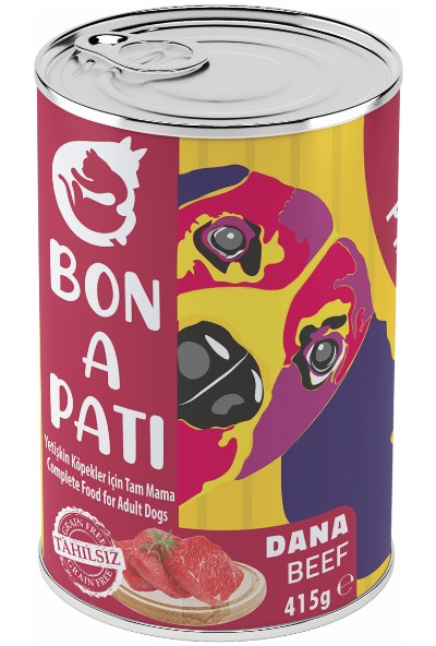 Bonapati Danaetli Yetişkin Tahılsız Köpek Konservesi 415GR 12ADET Bonapati Danaetli Yetişkin Tahılsız Köpek Konservesi 415GR 12ADET