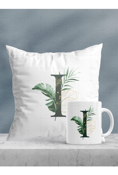 Tropikal I Baskılı Yastık Kupa Set Tropikal I Baskılı Yastık Kupa Set