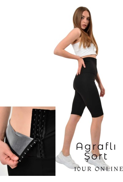 Agraflı Termal Şort Ekstra Yüksek Bel 3 Kademeli Maksimum Terleten Agraflı Termal Şort Ekstra Yüksek Bel 3 Kademeli Maksimum Terleten