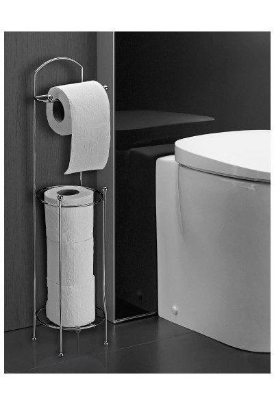 Orvila Yedek Hazneli Ayaklı Krom Wc Tuvalet Kağıtlık Askısı Orvila Yedek Hazneli Ayaklı Krom Wc Tuvalet Kağıtlık Askısı