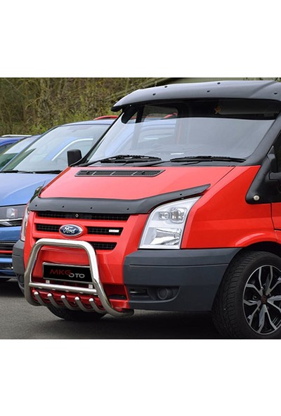 MKG Transit 2006 - 2014 Ön Kaput Koruyucu Rüzgarlığı Piano Black 3.2 mm Kalın Plastik MKG Transit 2006 - 2014 Ön Kaput Koruyucu Rüzgarlığı Piano Black 3.2 mm Kalın Plastik