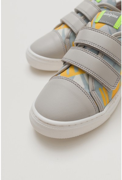 Minipicco Erkek Cocuk Gri Ortopedik Destekli Sneaker Ayakkabı