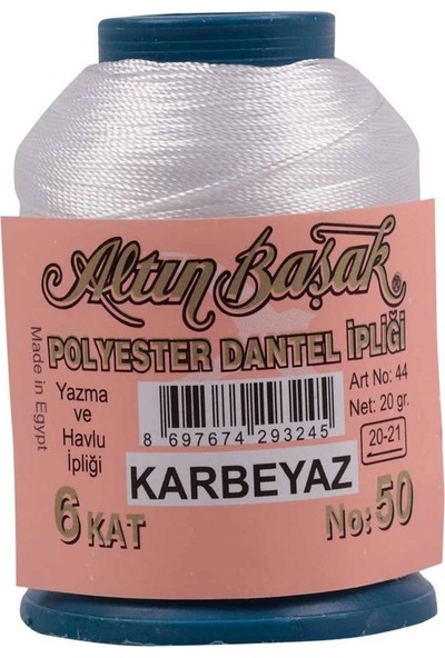 Altınbaşak Oya ve Dantel Ipi 20 gr Kar Beyaz