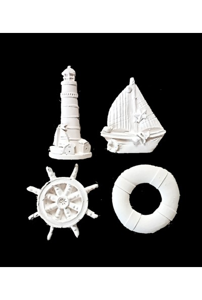 Tasula Hobi Alçı Deniz Objeleri 4'lü