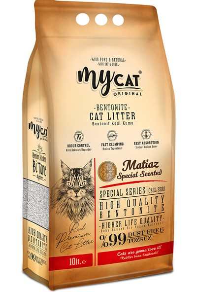 My Cat (10L) Bentonit Kedi Kumu Matiaz (Ince Tane) 10 Lt My Cat (10L) Bentonit Kedi Kumu Matiaz (Ince Tane) 10 Lt