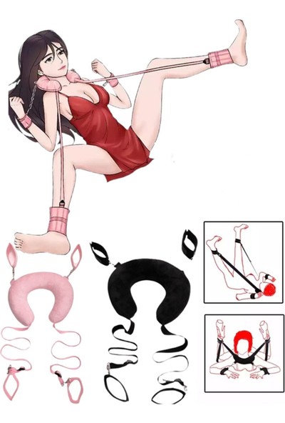 Heleni Fantezi Bdsm Yumuşak Boyun Destekli El Ayak Kelepçe Seti Siyah Heleni Fantezi Bdsm Yumuşak Boyun Destekli El Ayak Kelepçe Seti Siyah