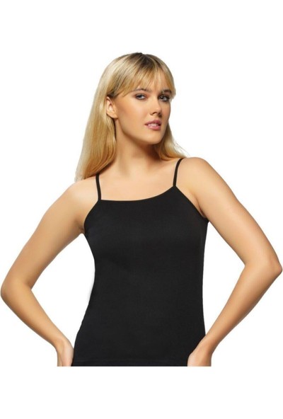 Gümüş Kadın Likralı Ip Askılı Düz Biyeli Atlet 4047 - 6 Adet Gümüş Kadın Likralı Ip Askılı Düz Biyeli Atlet 4047 - 6 Adet