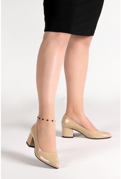 Woggo 11404-6999 Kırışık Rugan 5 cm Topuk Kadın Ayakkabı Woggo 11404-6999 Kırışık Rugan 5 cm Topuk Kadın Ayakkabı